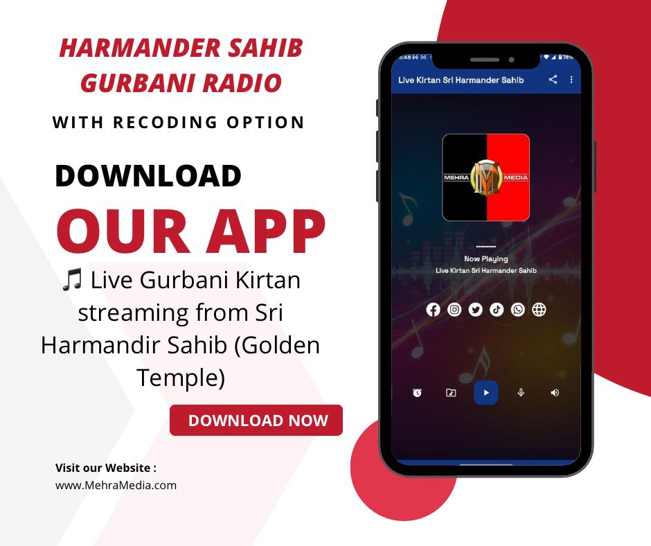Live Kirtan App – 24/7 Gurbani & Hukamnama Streaming from Golden Temple ...